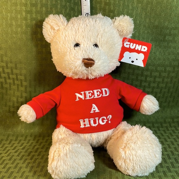 Gund | Toys | Gund Teddy Bear Plush Red Need A Hug Bear 3979 Plush ...